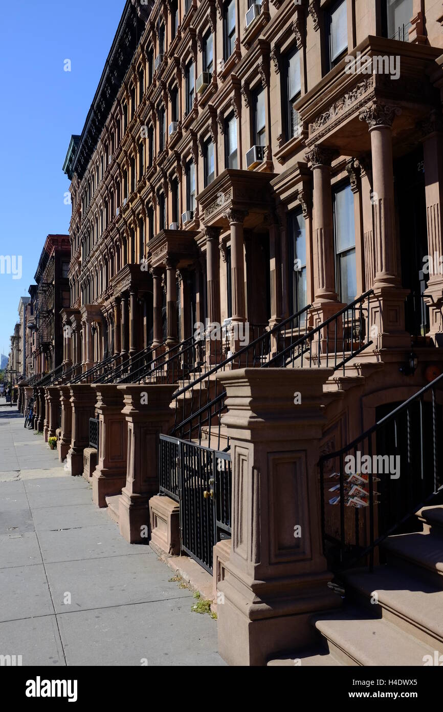 Malcolm x boulevard lenox avenue harlem new york hi-res stock ...
