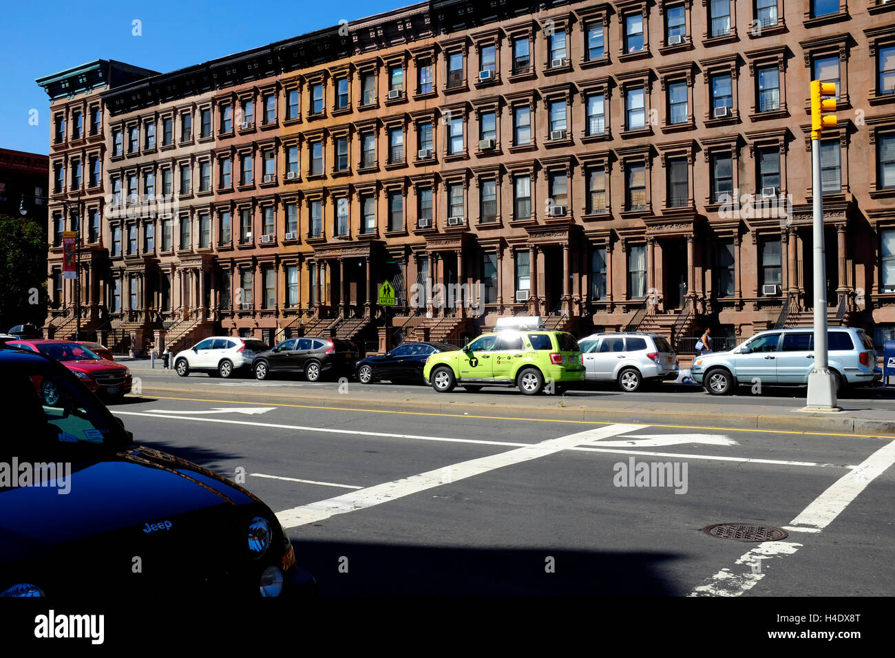 Renovated historic brownstone apartment building on Lenox Avenue aka ...