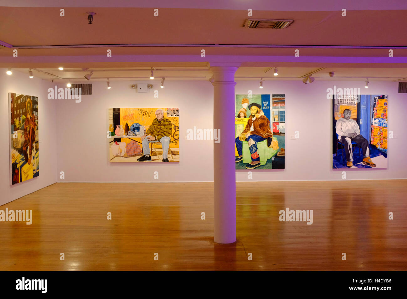 Exhibition hall inside of Studio Museum in Harlem.Manhattan.New York ...