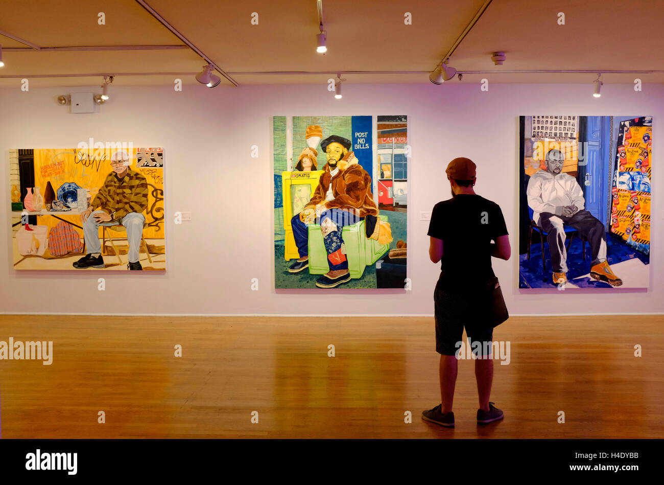 Exhibition hall inside of Studio Museum in Harlem.Manhattan.New York ...