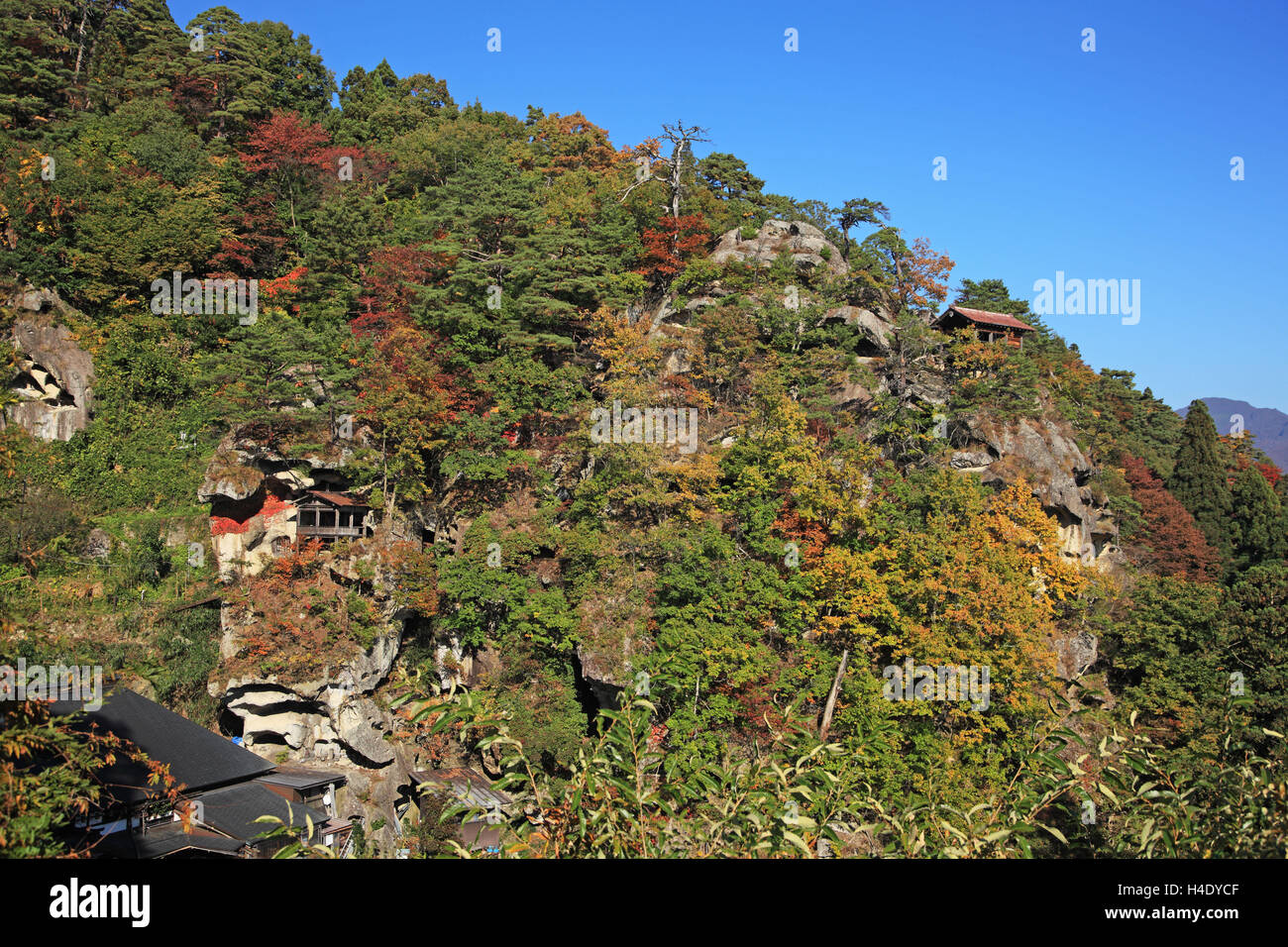 Japan, Yamagata Prefecture, Yamadera, Risshakuji Temple Stock Photo - Alamy