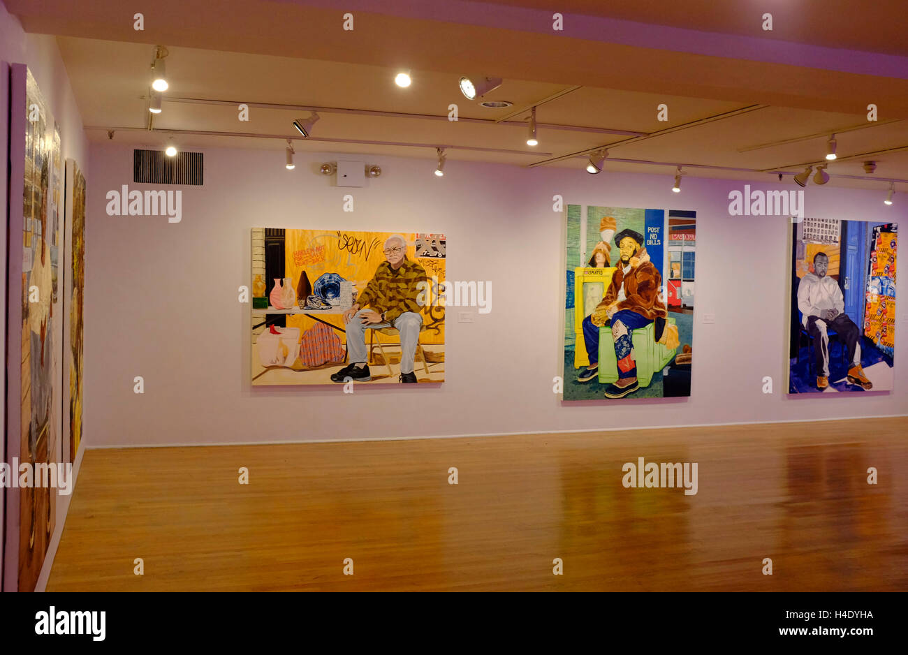 Exhibition hall inside of Studio Museum in Harlem.Manhattan.New York ...