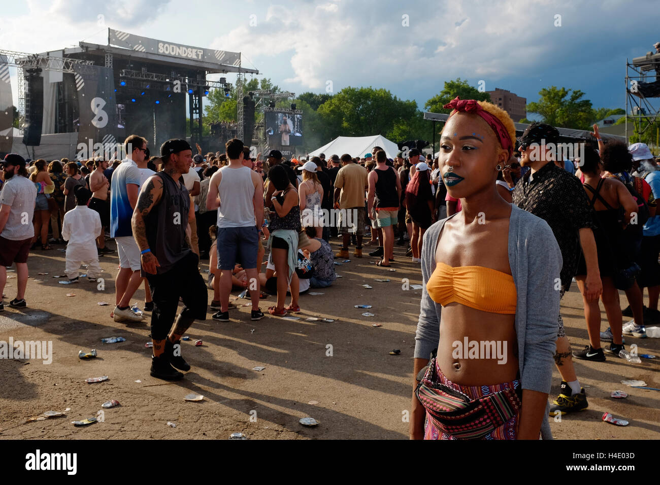 Fans at Soundset in St. Paul on May 29, 2016 Stock Photo - Alamy