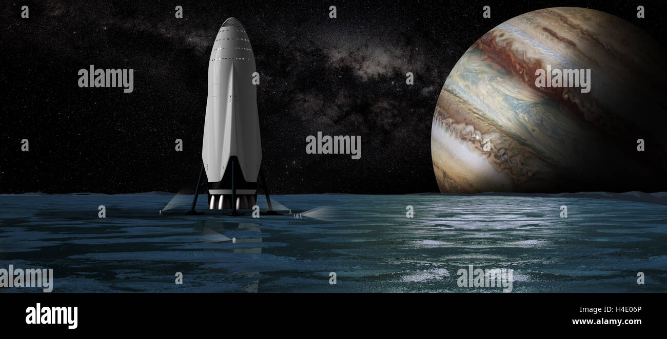 Artists concept illustration of the SpaceX Interplanetary Transport ...