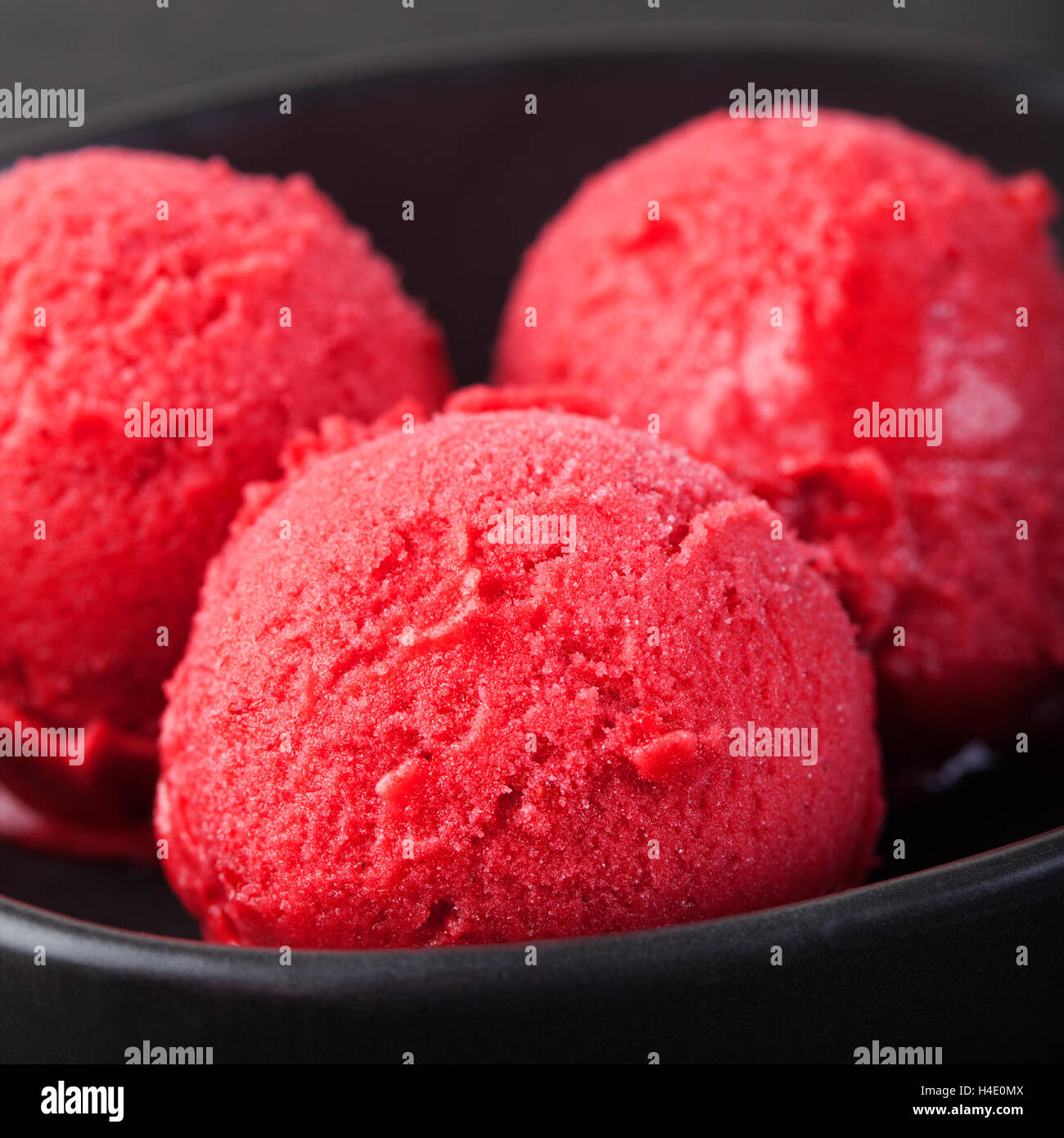 Ice cream cherry, raspberry, strawberry, cranberry Stock Photo - Alamy