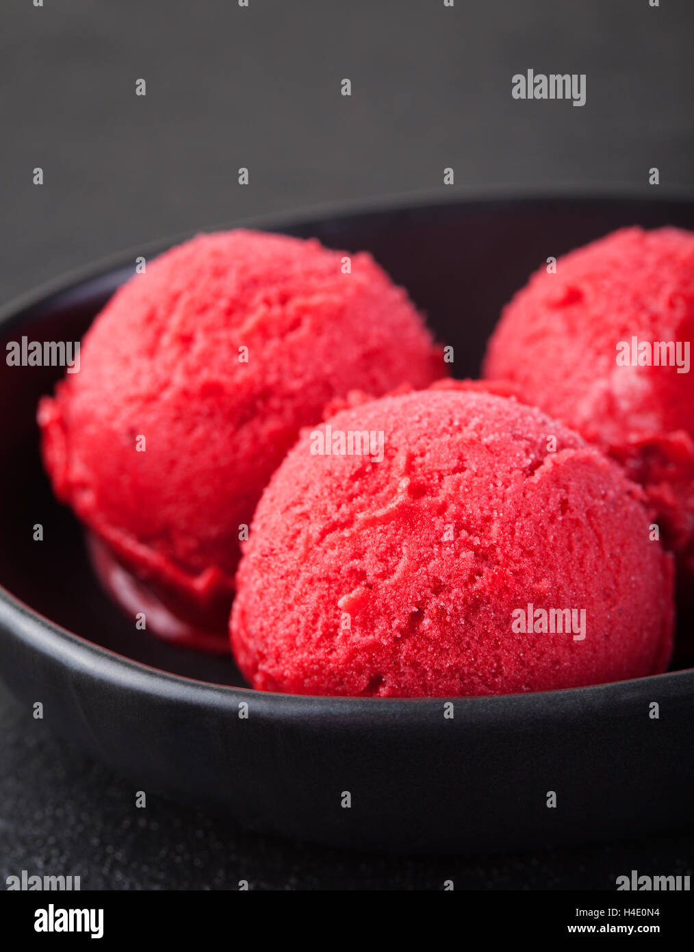 Ice cream cherry, raspberry, strawberry, cranberry Stock Photo - Alamy