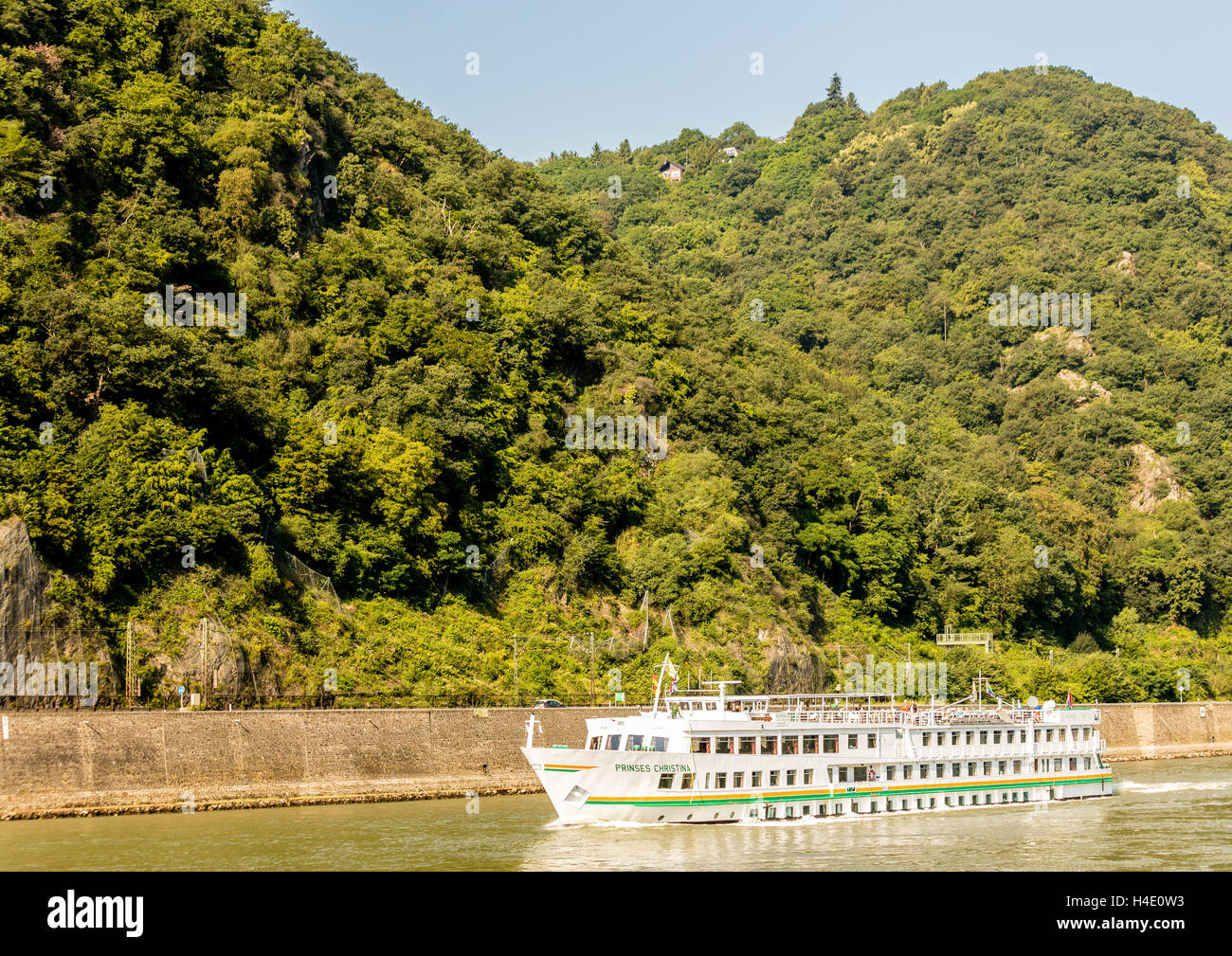 River cruise boat, Rhine Gorge, Germany, Europe Stock Photo - Alamy
