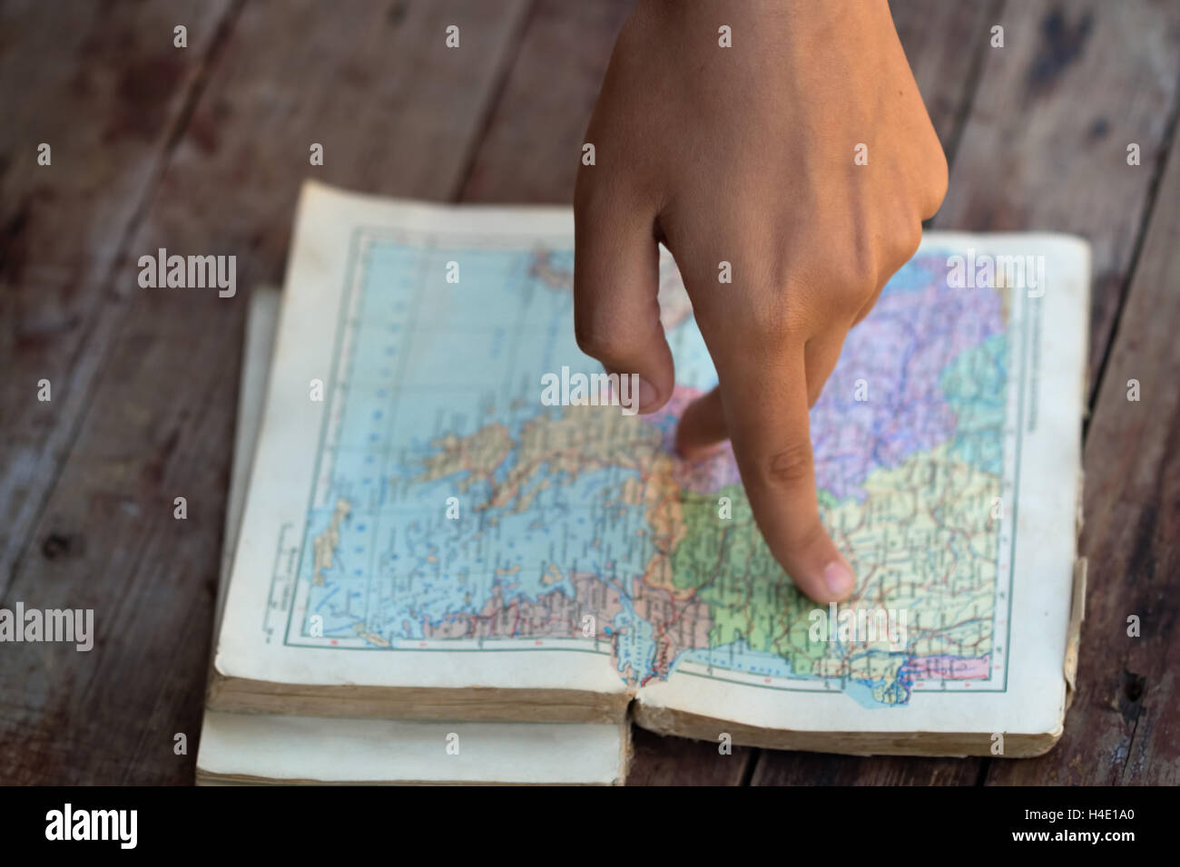 Finger map hi-res stock photography and images - Alamy