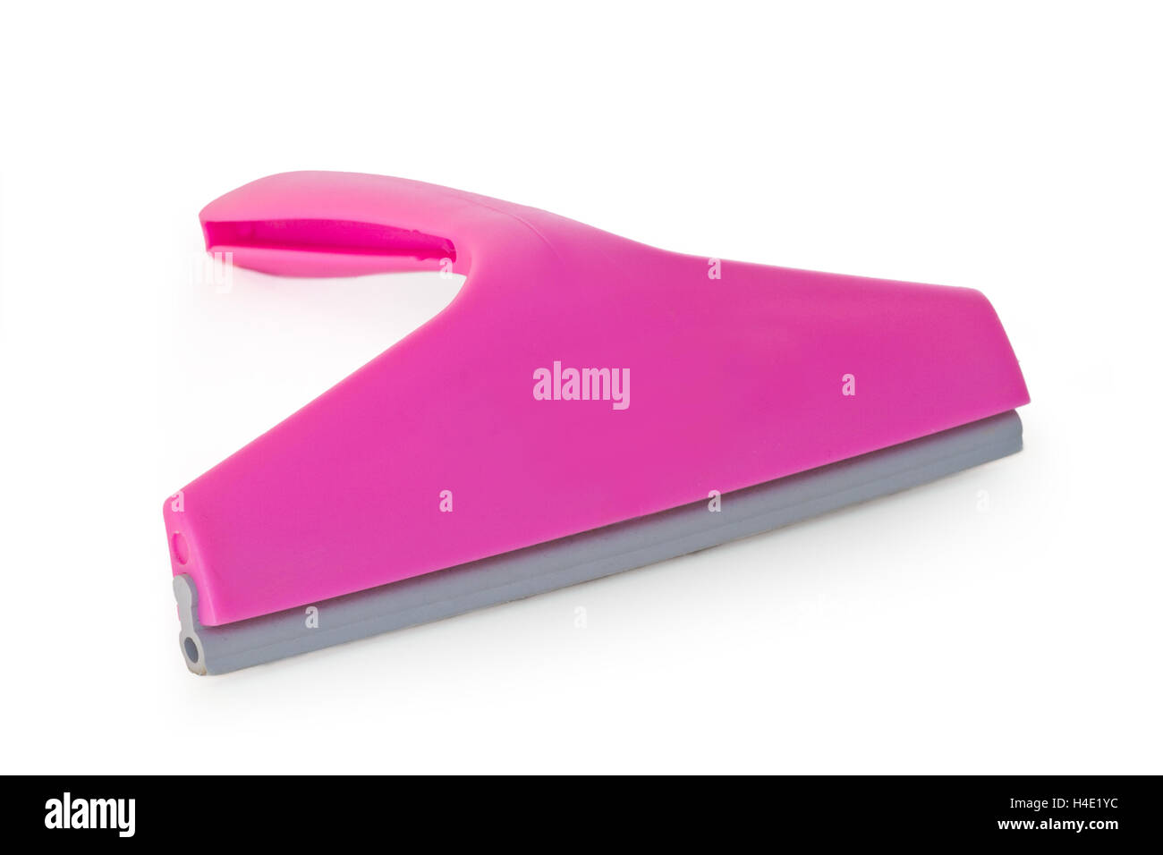 Pink Squeegee isolated on white background Stock Photo - Alamy