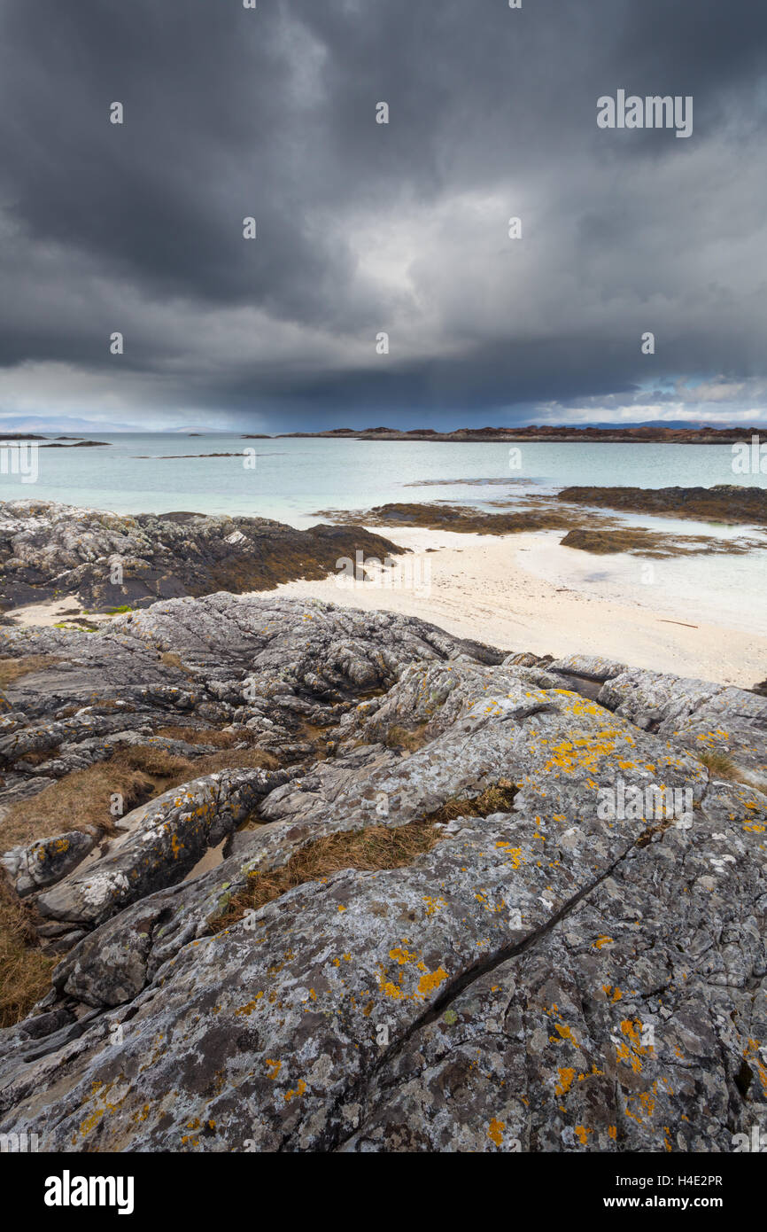 Arisaig beach, Lochaber, Inverness-shire, on the west coast of the ...