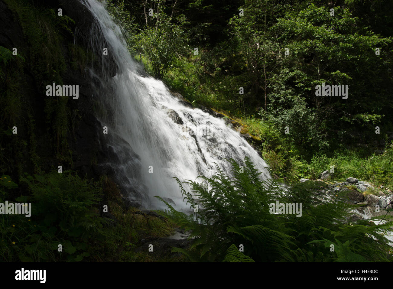 Water fall im the Valley of Falling Waters at the Malta High Alp Street ...