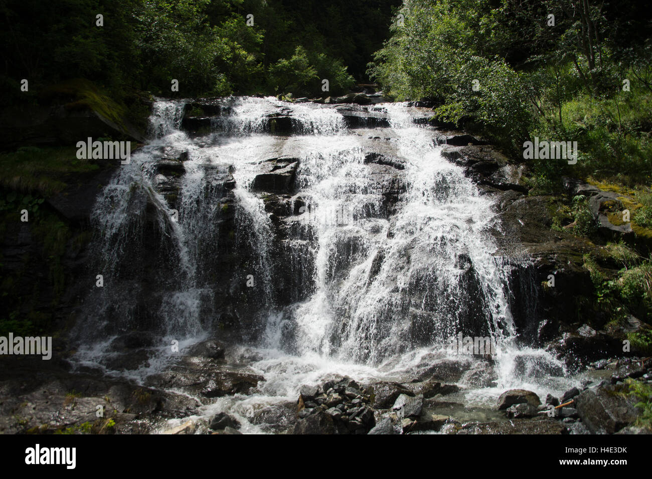 Water fall im the Valley of Falling Waters at the Malta High Alp Street ...