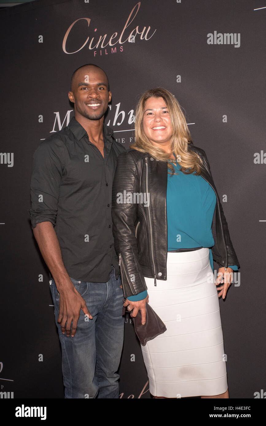 Darius Benson, Billie Greif Vizsen arrive at Premiere Of Mr. Church at ...