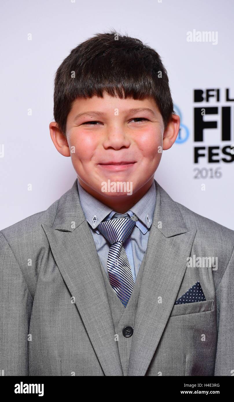 Georgie Smith attending the 60th BFI London Film Festival screening of Trespass Against Us at ...