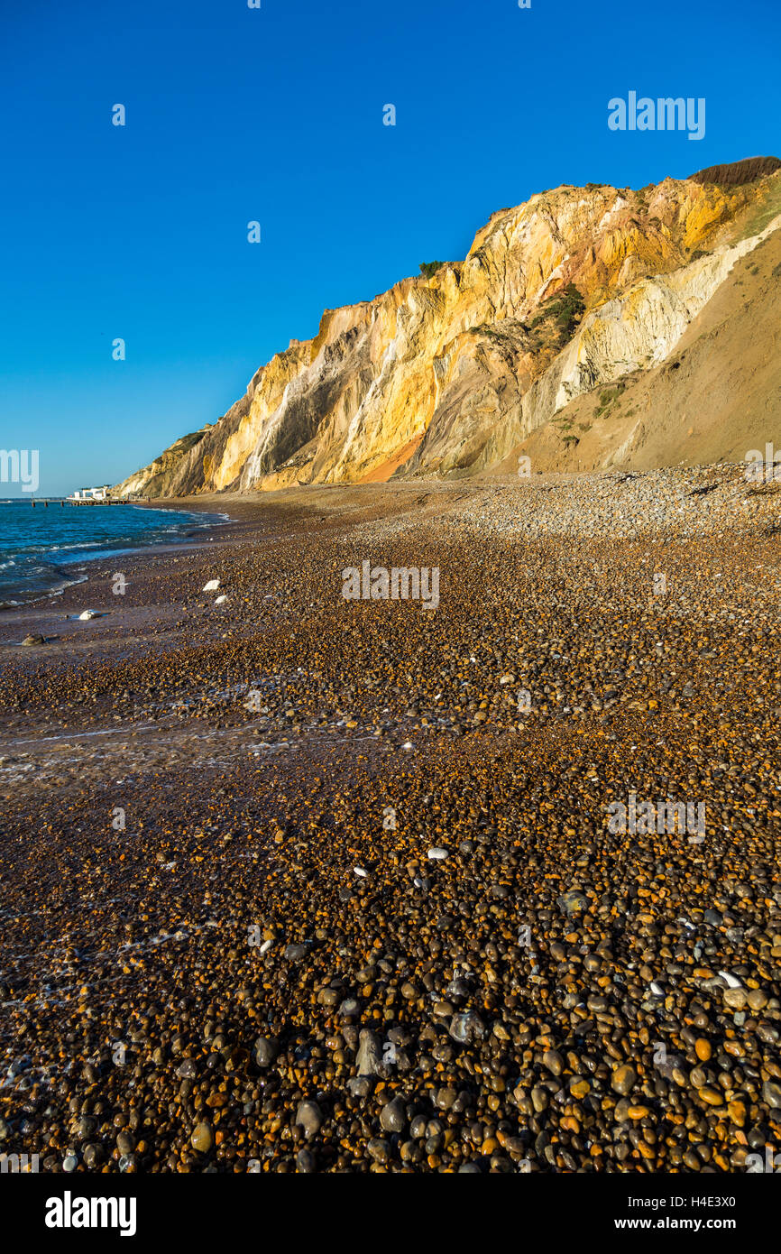 Alum Bay and cliffs, Isle of Wight, UK Stock Photo - Alamy