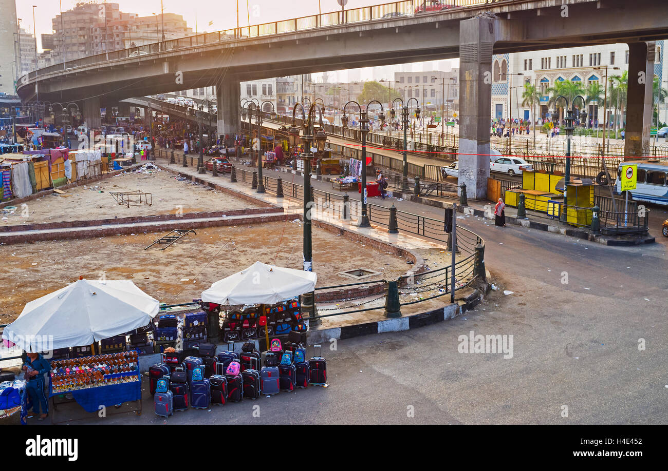 The traffic on the Ramses Square, Cairo, Egypt Stock Photo - Alamy