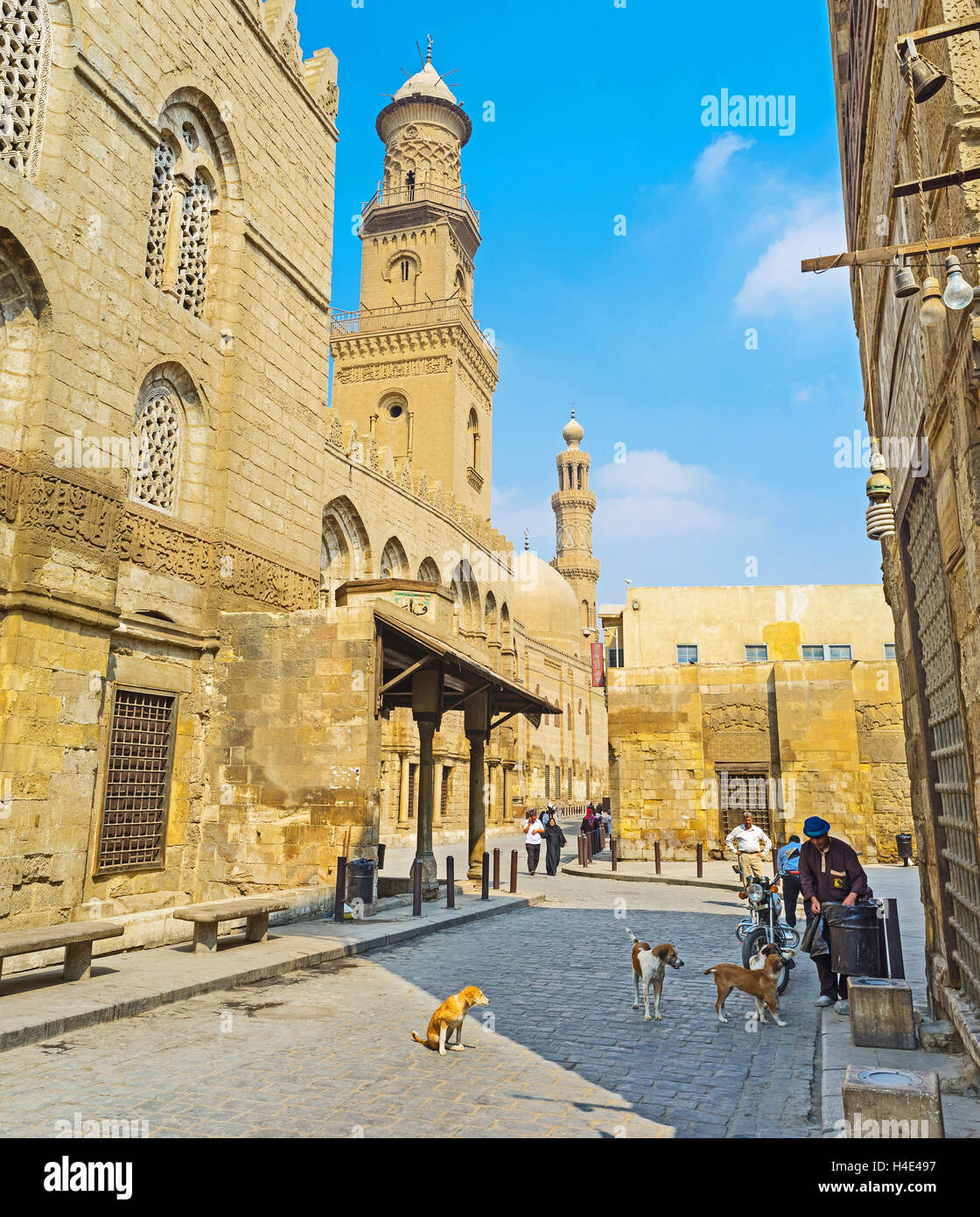 The scenic carved minarets of the numerous local mosques and ...