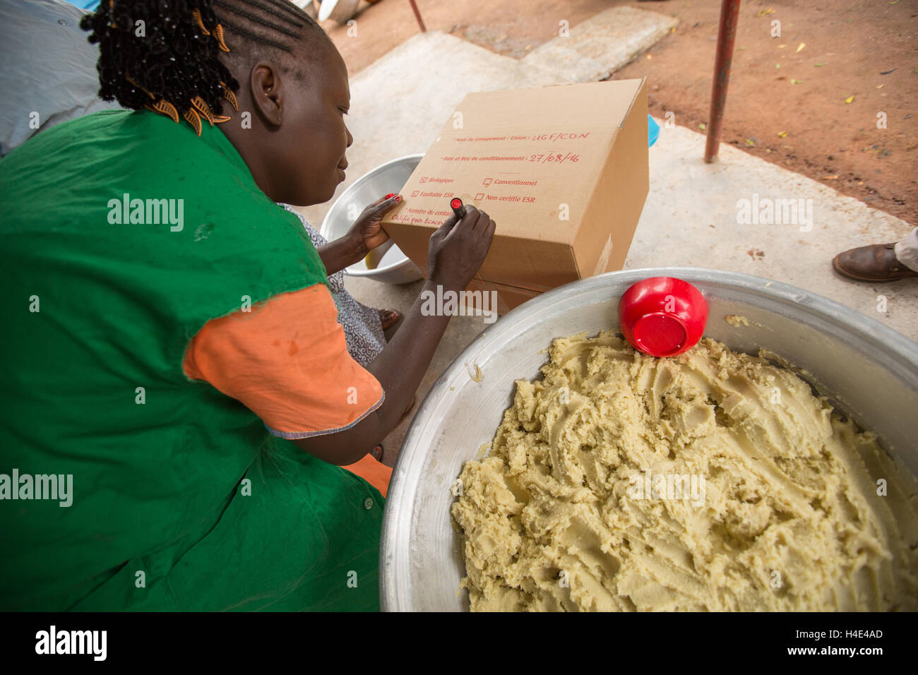 Shea butter is made at a fair trade production facilitity in Réo ...