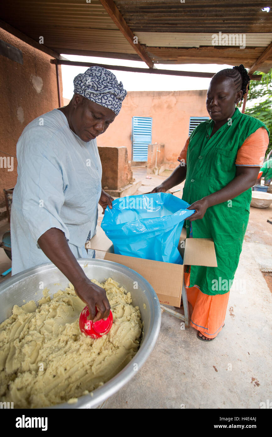 Shea butter is made at a fair trade production facilitity in Réo ...