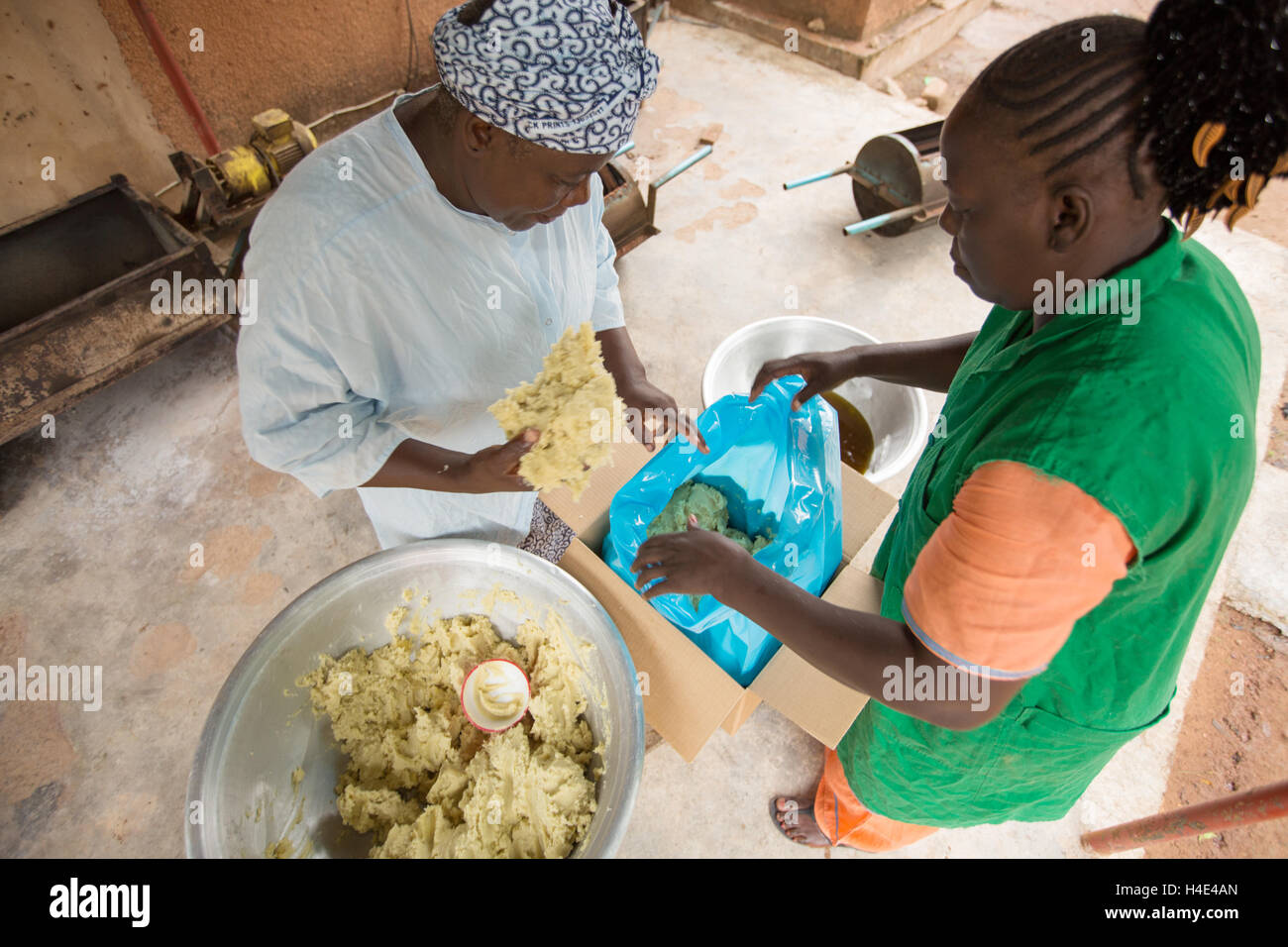Shea butter is made at a fair trade production facilitity in Réo ...