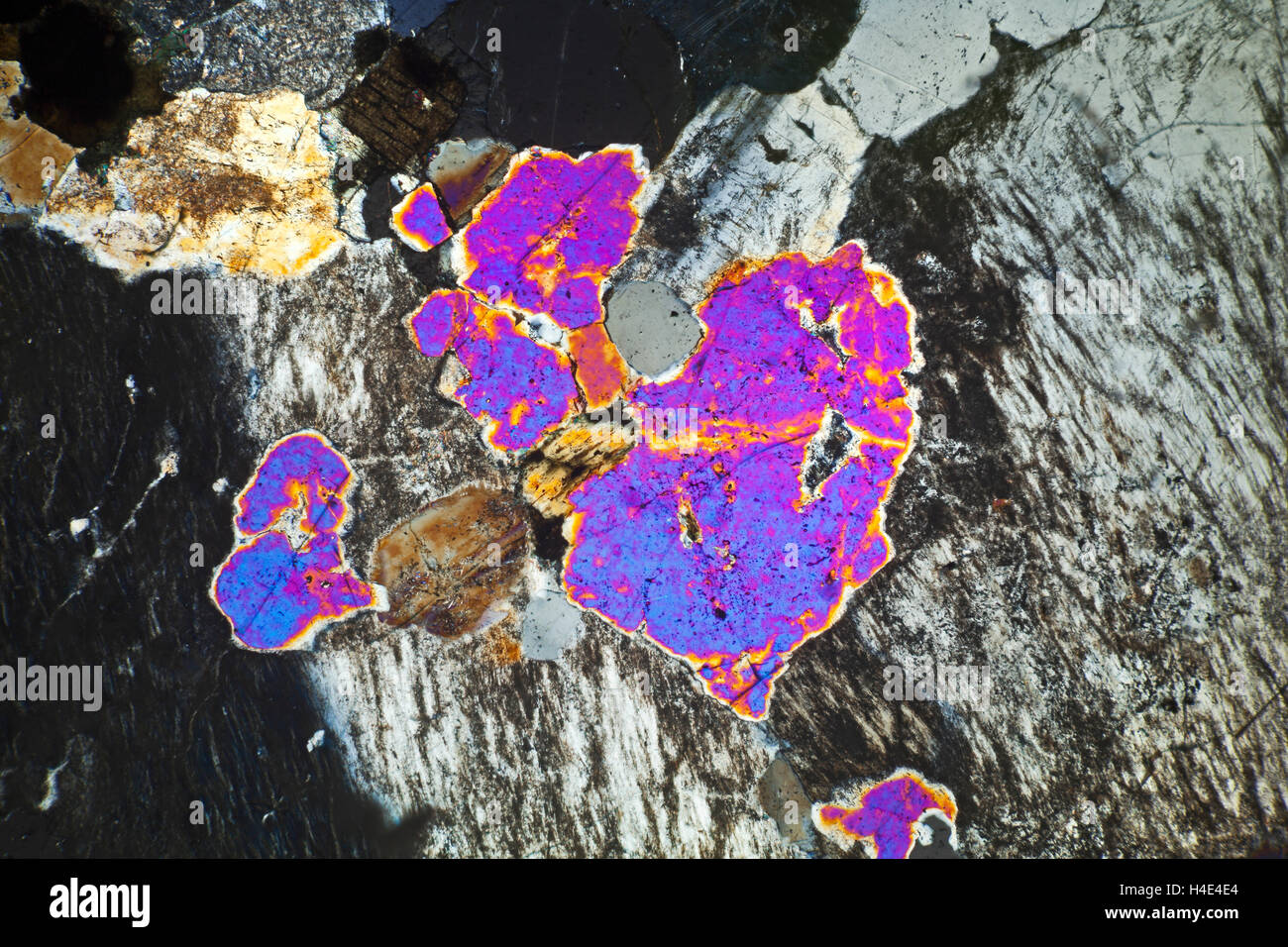 Biotite - granite, Mourne type, Co Down, Ireland. Polarized ... Biotite - granite, Mourne type, Co Down, Ireland. Polarized ...