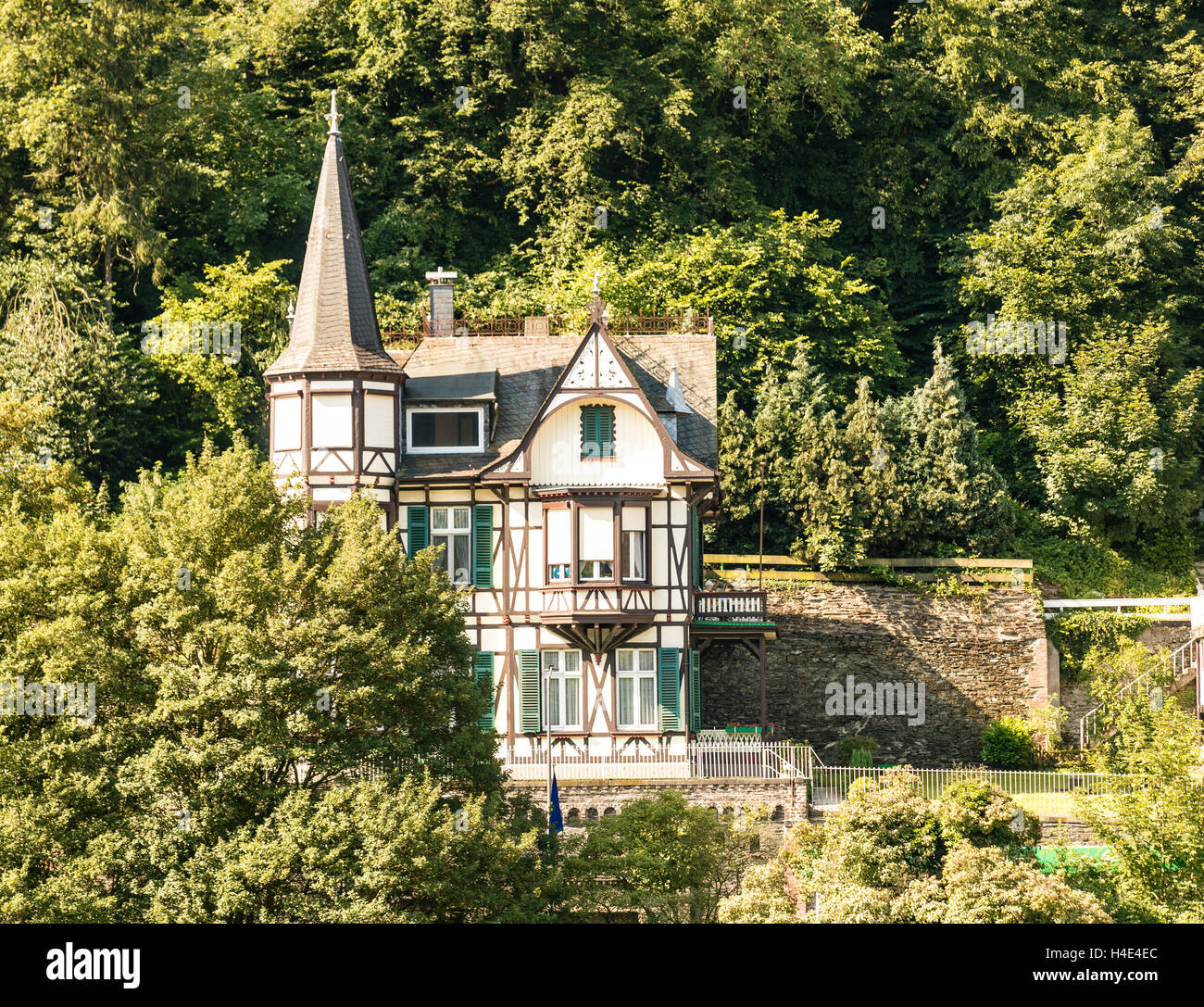 Pretty village, Rhine Gorge, Germany, Europe Stock Photo - Alamy