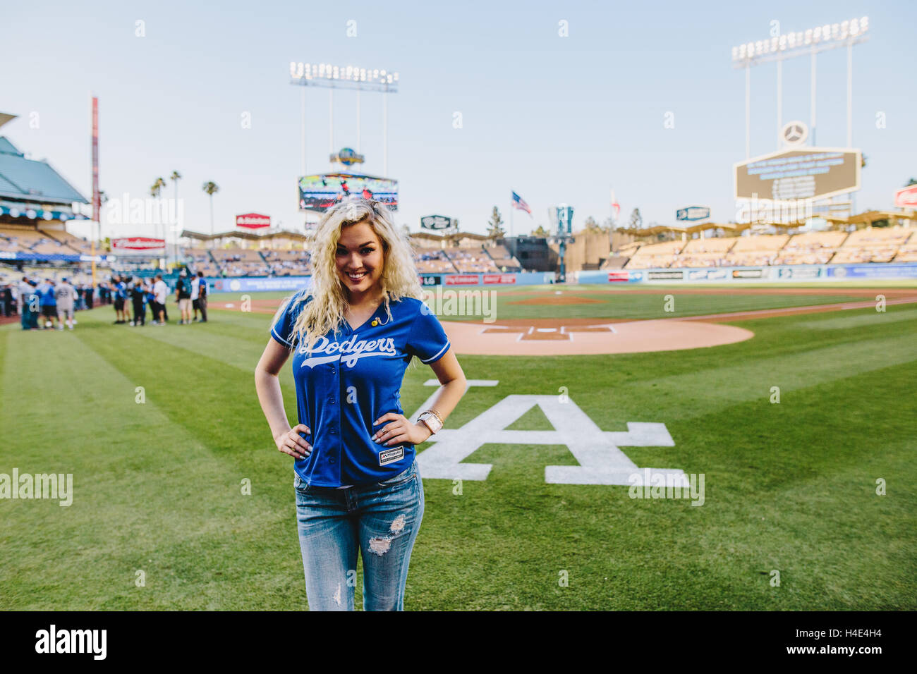 Musical Artist EMM portrait at Dodger Stadium on July 7th, 2016 in Los ...