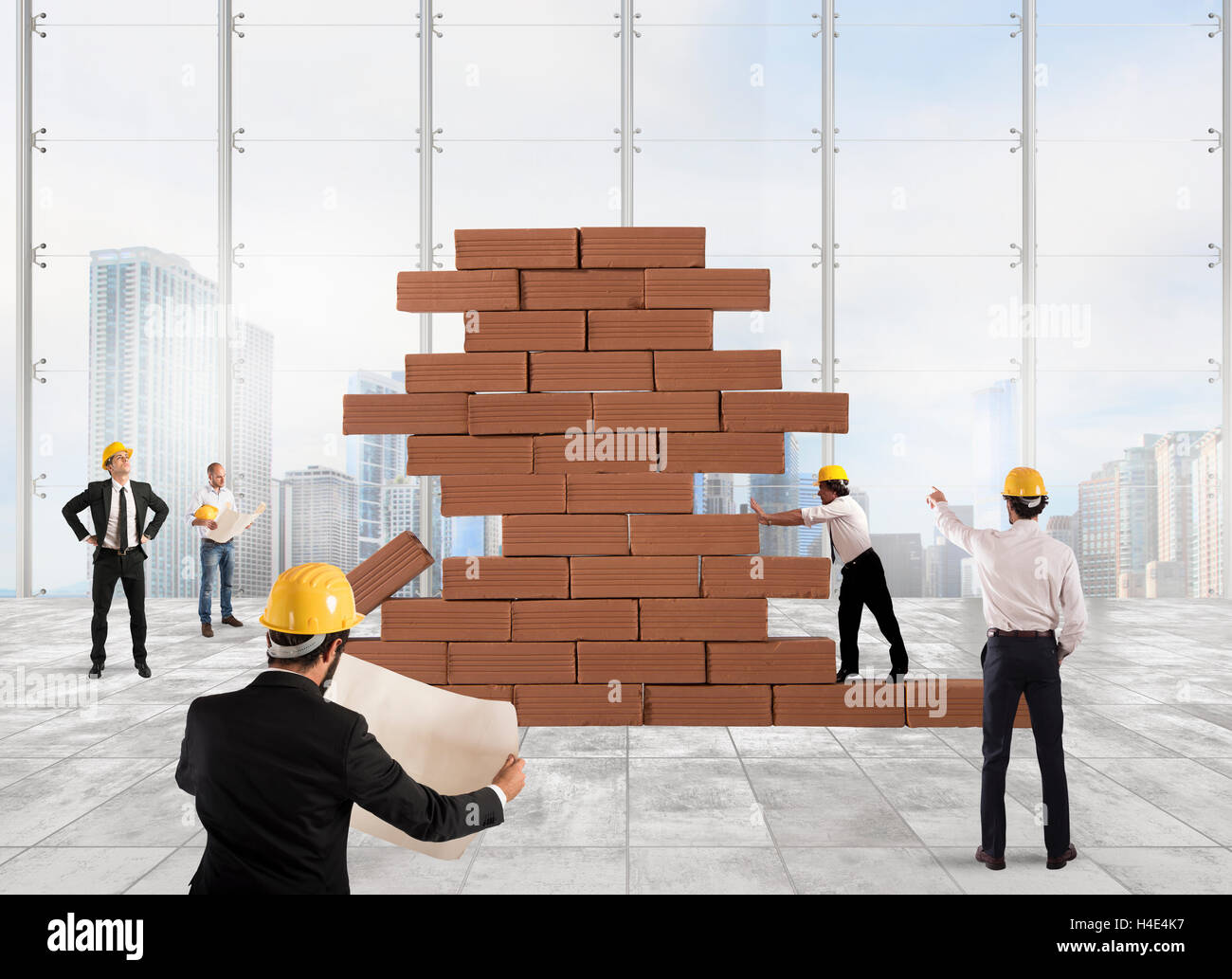 Architects working on a project Stock Photo - Alamy