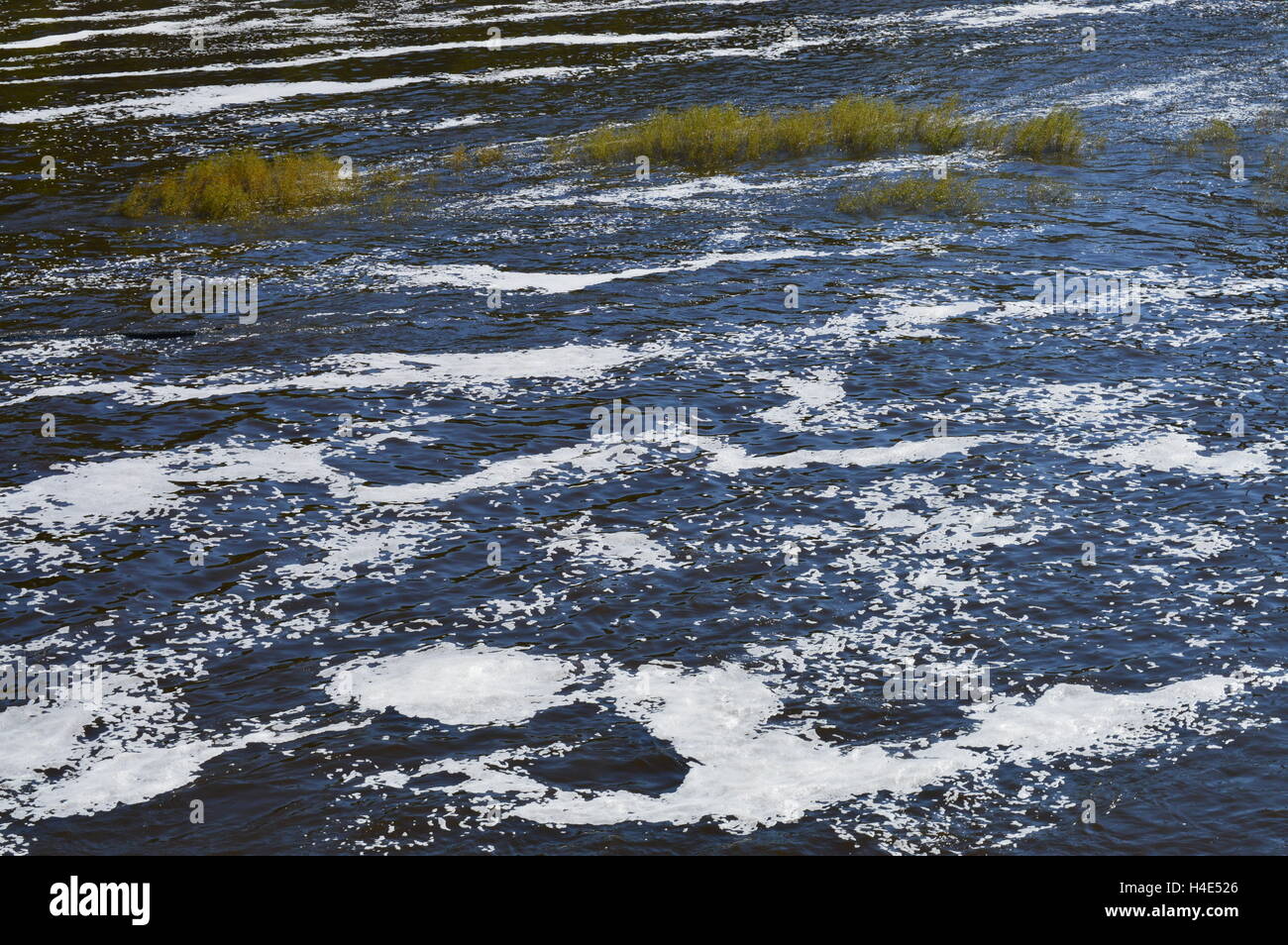 High Water Level in the River Stock Photo - Alamy