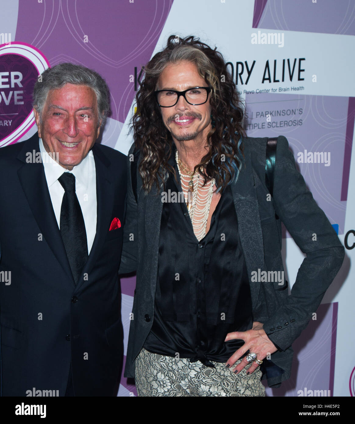 Tony Bennett and Steven Tyler attend Memory Alive’s 20th Annual Power ...