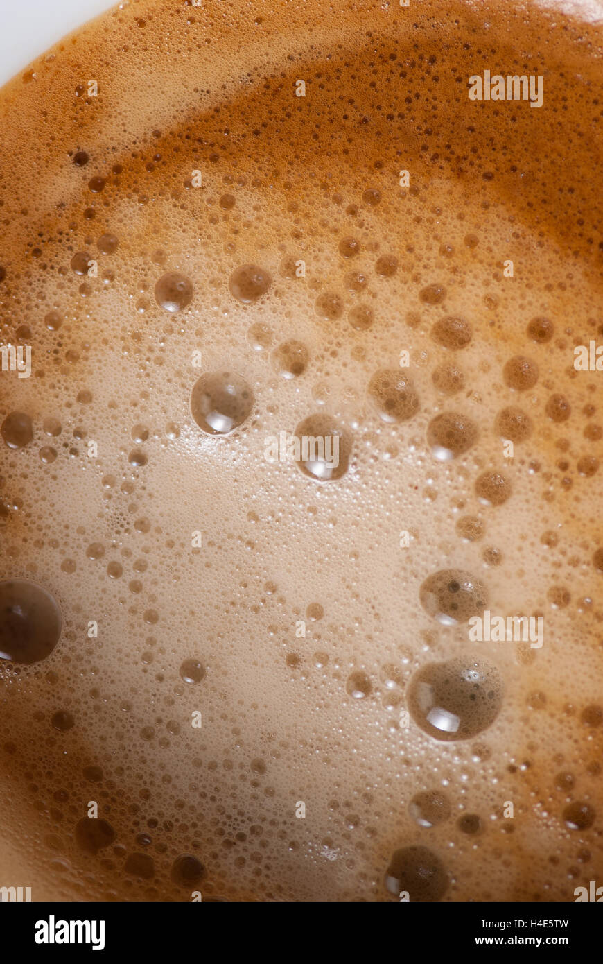 coffee foam closeup macro top view background texture Stock Photo - Alamy