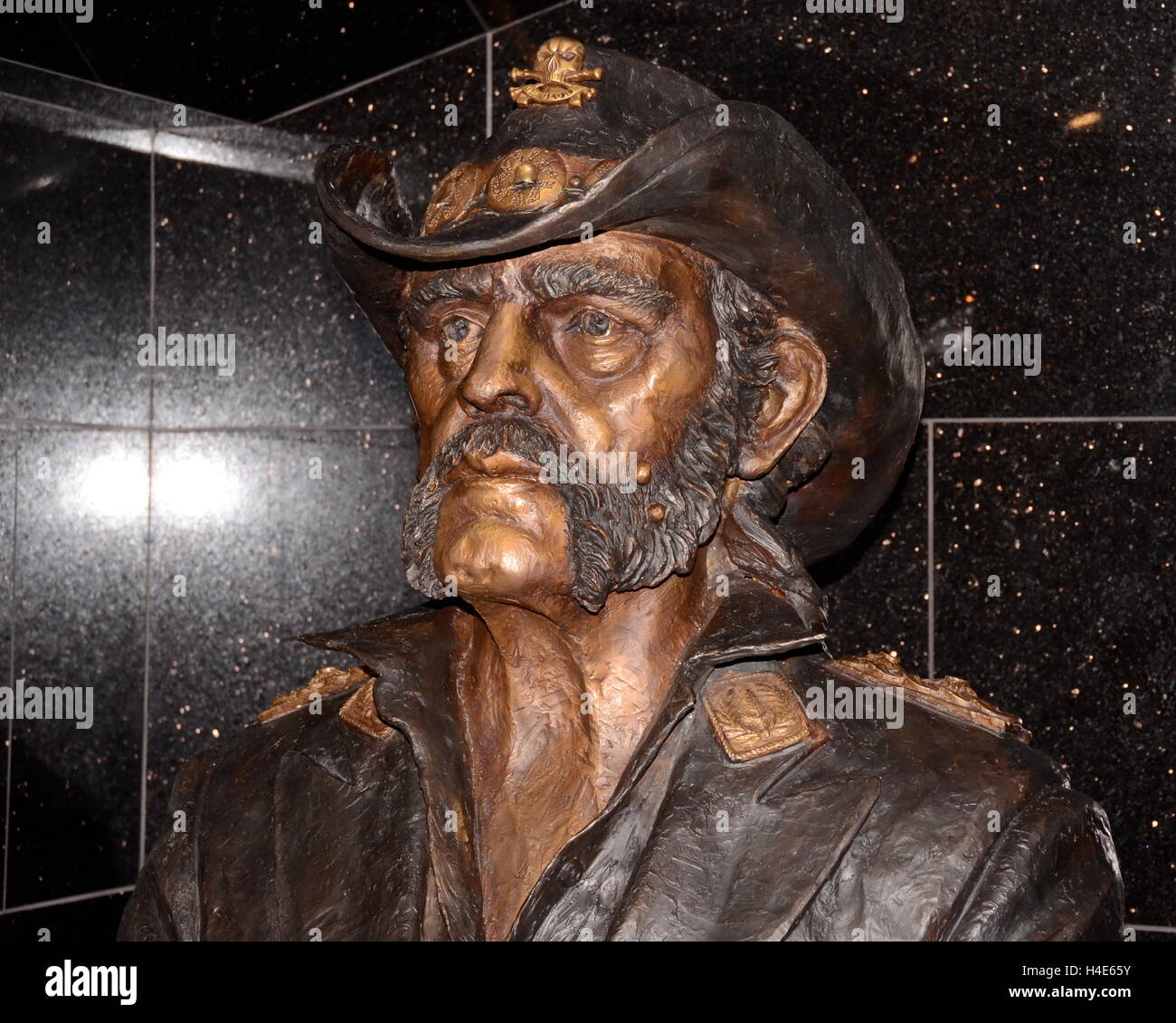 Lemmy Kilmister of Motorhead Memorial Statue Unveil at Rainbow Bar and ...