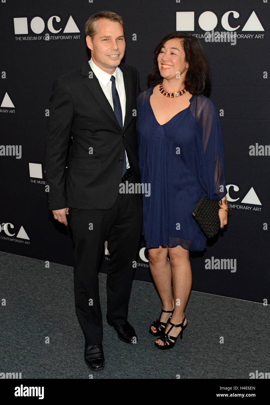 Shepherd Fairey and Amanda Fairey arrives at the MOCA 2016 Gala at The ...