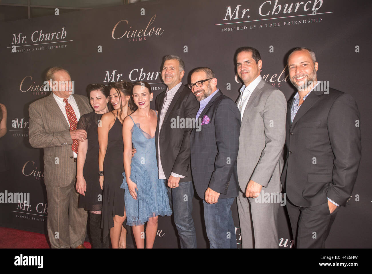 Mr. Church actors and producers arrive at Premiere Of Mr. Church at ...