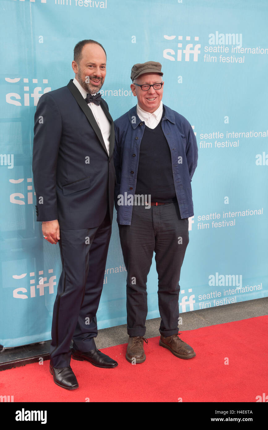 James Schamus (r), director of Indignation, and Carl Spence, co-founder ...