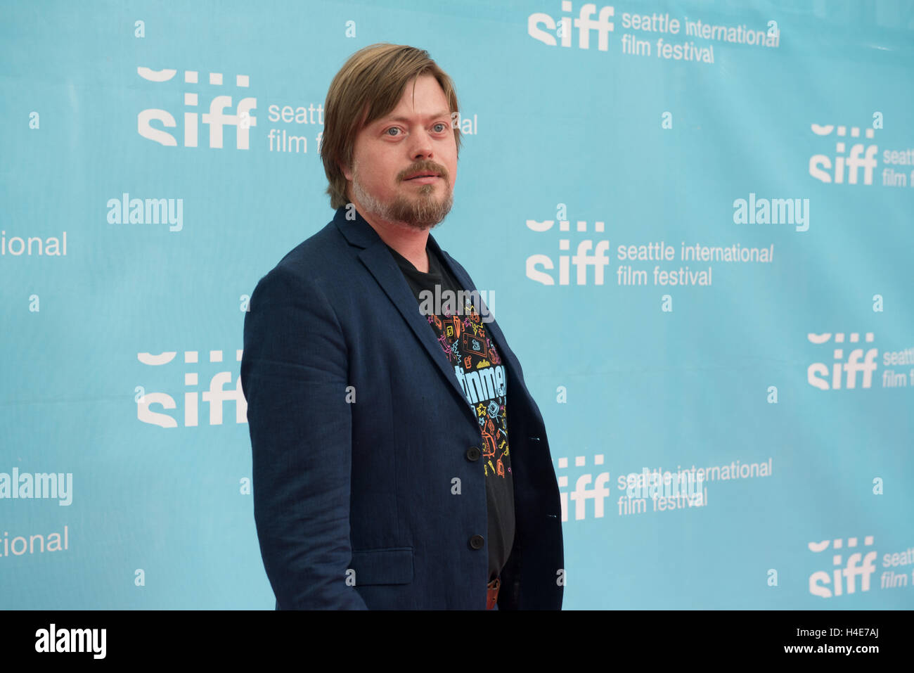 Linas Phillips, director of Rainbow Time, at SIFF red carpet opening ...