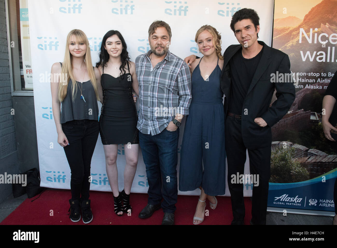 (L-R) Actor Zoe McClane, Actor Chelle Sherrill, Actor Mark Kelly, Actor ...