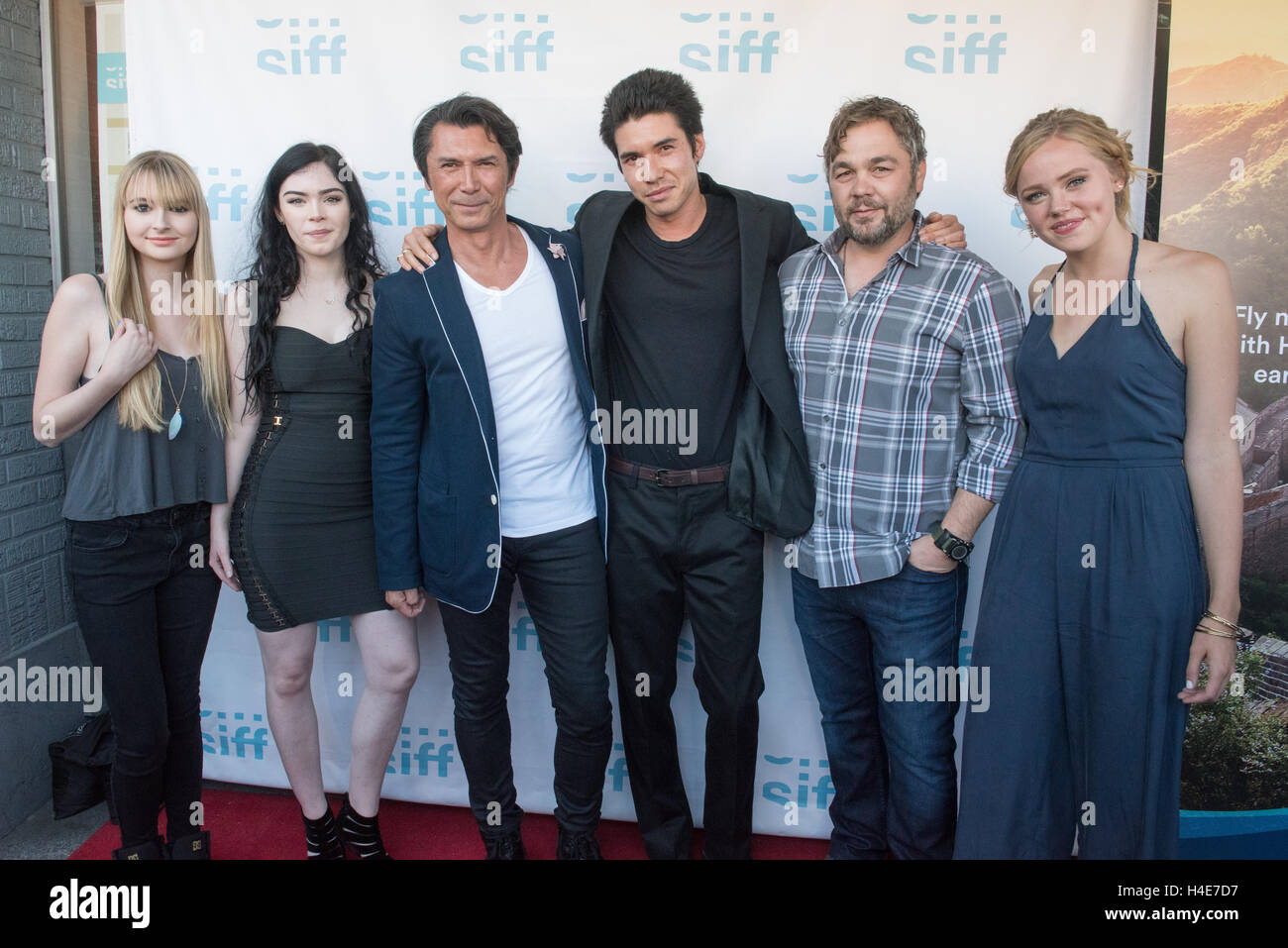 (L-R) Actors Zoe McClane, Chelle Sherrill, Lou Diamond Phillips, Mark ...