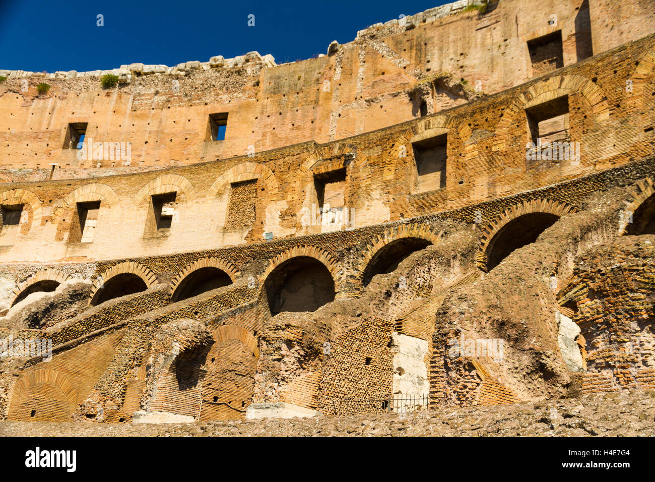 ROME – AUGUST 26: Interior of Roman Colosseum or Coliseum Amphitheatre ...