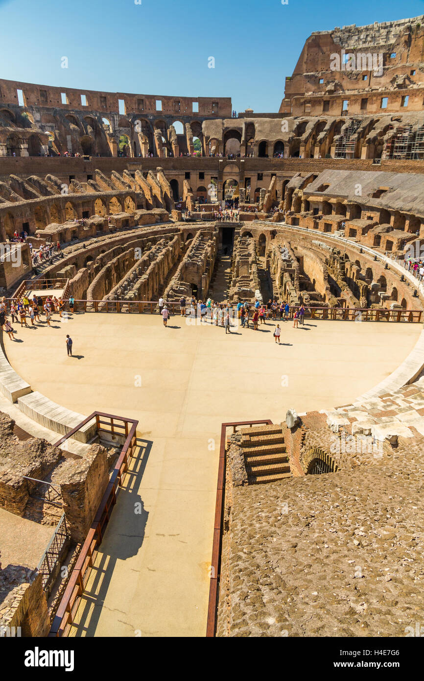 ROME – AUGUST 26: Interior of Roman Colosseum or Coliseum Amphitheatre ...
