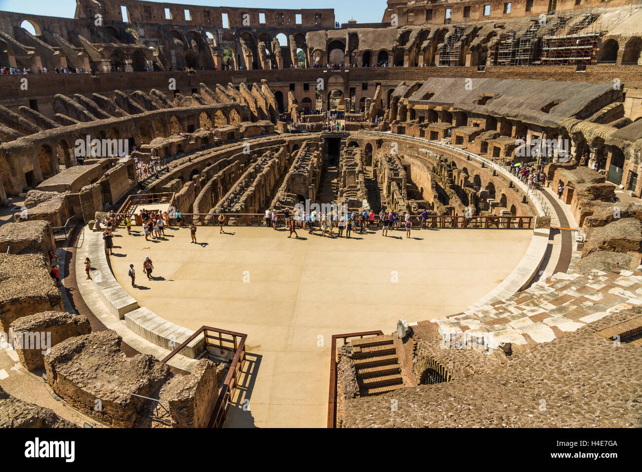 ROME – AUGUST 26: Interior of Roman Colosseum or Coliseum Amphitheatre ...