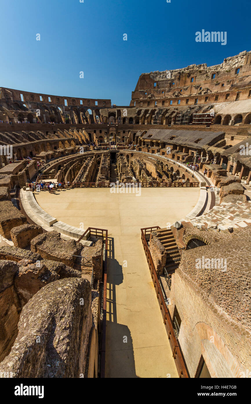 ROME – AUGUST 26: Interior of Roman Colosseum or Coliseum Amphitheatre ...