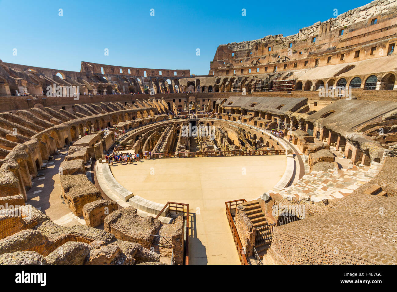 ROME – AUGUST 26: Interior of Roman Colosseum or Coliseum Amphitheatre ...