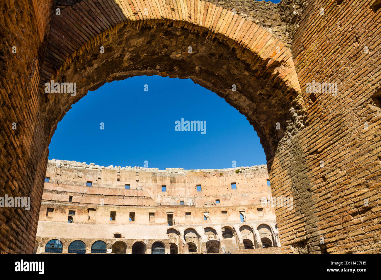 ROME – AUGUST 26: Interior of Roman Colosseum or Coliseum Amphitheatre ...