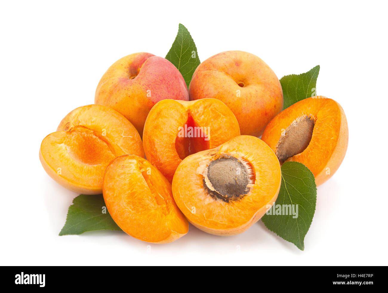 Apricot fruit closeup isolated on white background Stock Photo - Alamy