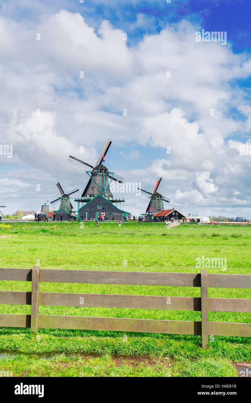 Dutch wind mills Stock Photo - Alamy
