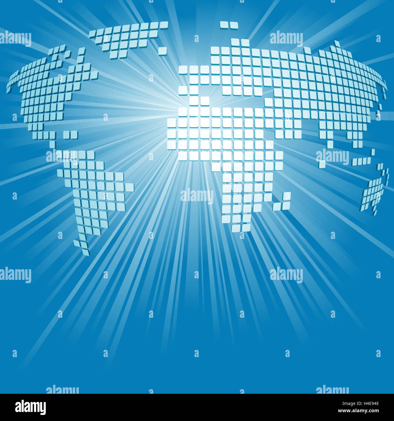 Pixel World Map Background Stock Vector Image & Art - Alamy