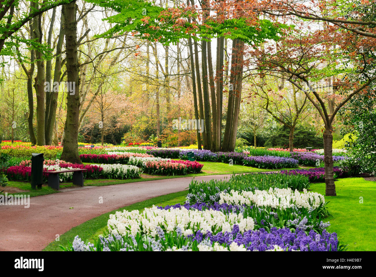 Formal spring garden Stock Photo - Alamy