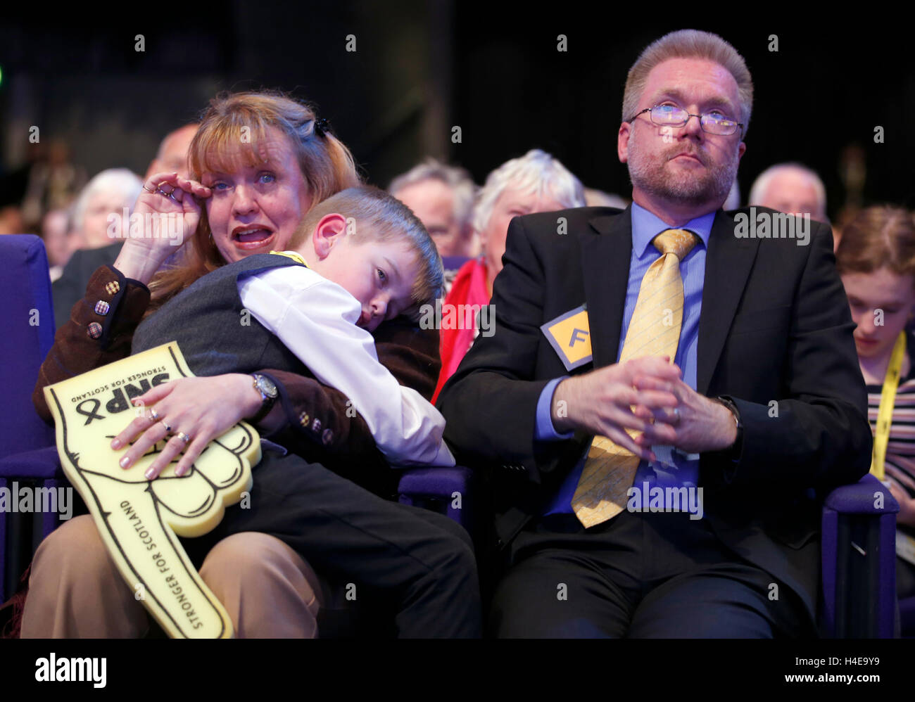 Kathryn and Gregg Brain with their son Lachlan at the SNP conference in ...