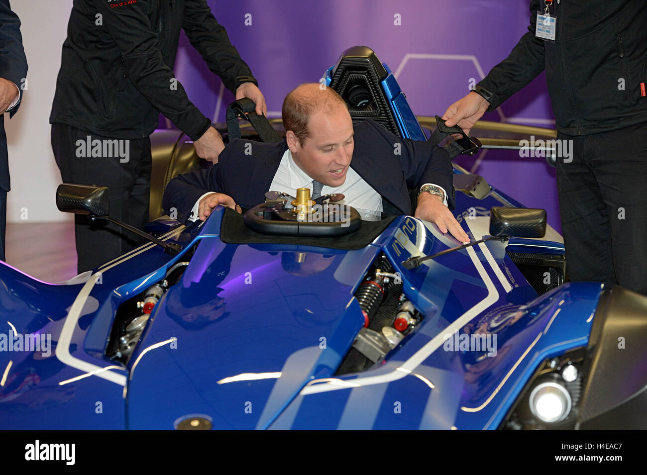 The Duke of Cambridge in a BAC car worth Â£180,000 at the National ...